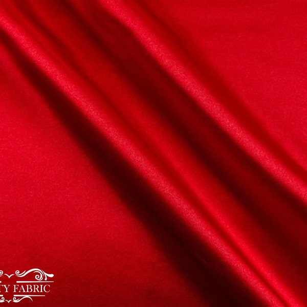 Red Satin Dress - Etsy