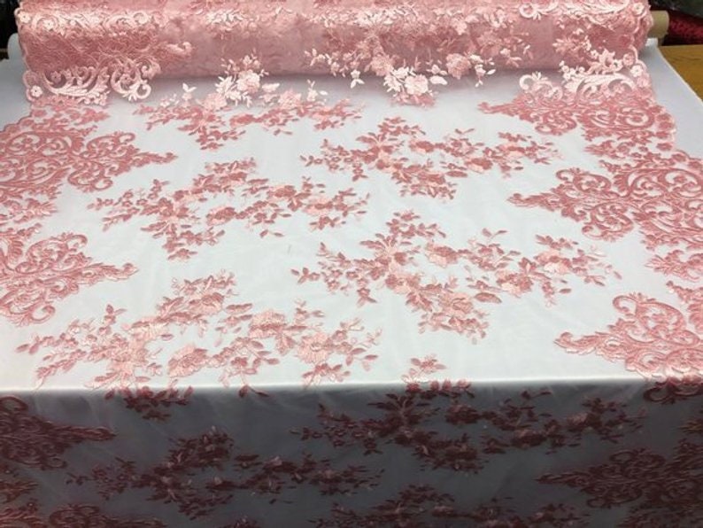 2 Way Stretch Mesh Lace Flower/floral Handmade Mesh Lace | Etsy