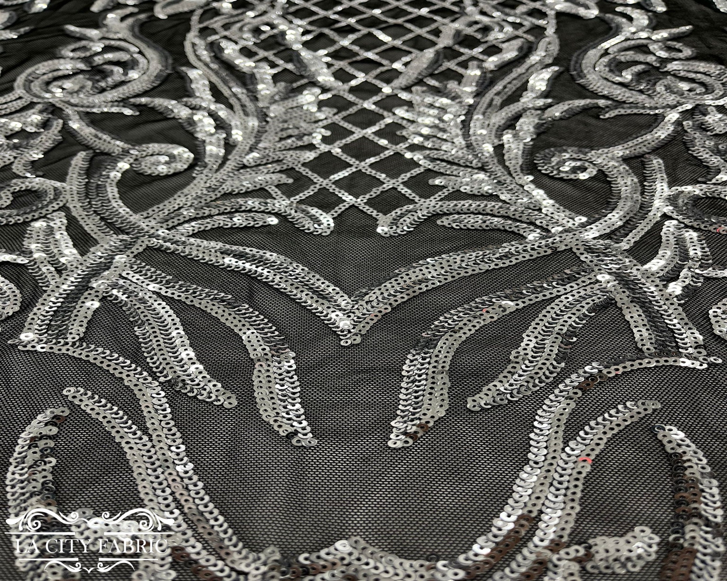 4 Way Stretch Sequin Fabric by the Yard Embroidery Lace - Etsy