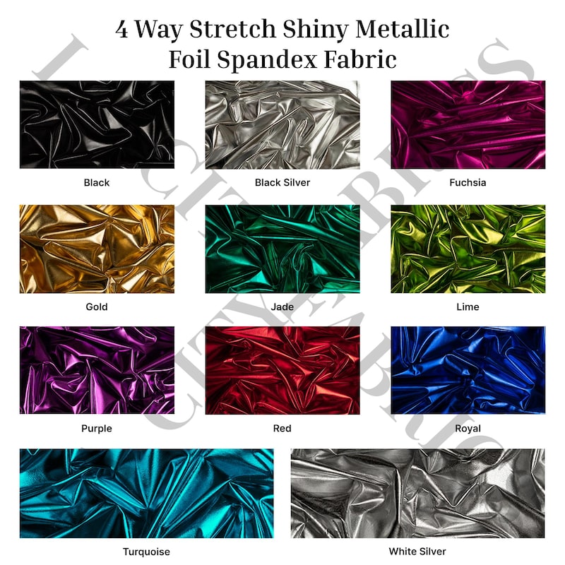 Spandex by the Yard Foil - Etsy