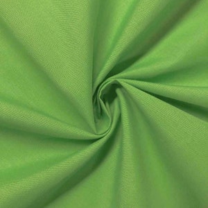 Apple Green/best Quality/by the Yard Poly Cotton Fabric 60 Wide Inches ...