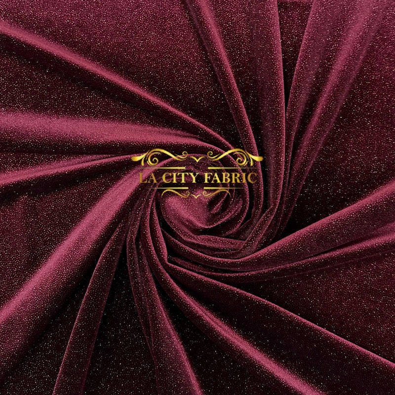 Burgundy Sparkly Velvet - Etsy