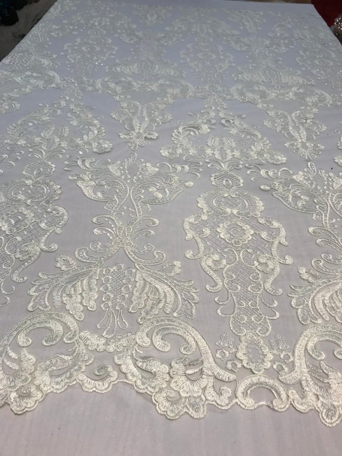 2019 Handmade Italian Design Mesh Lace Fabric Sold By The | Etsy