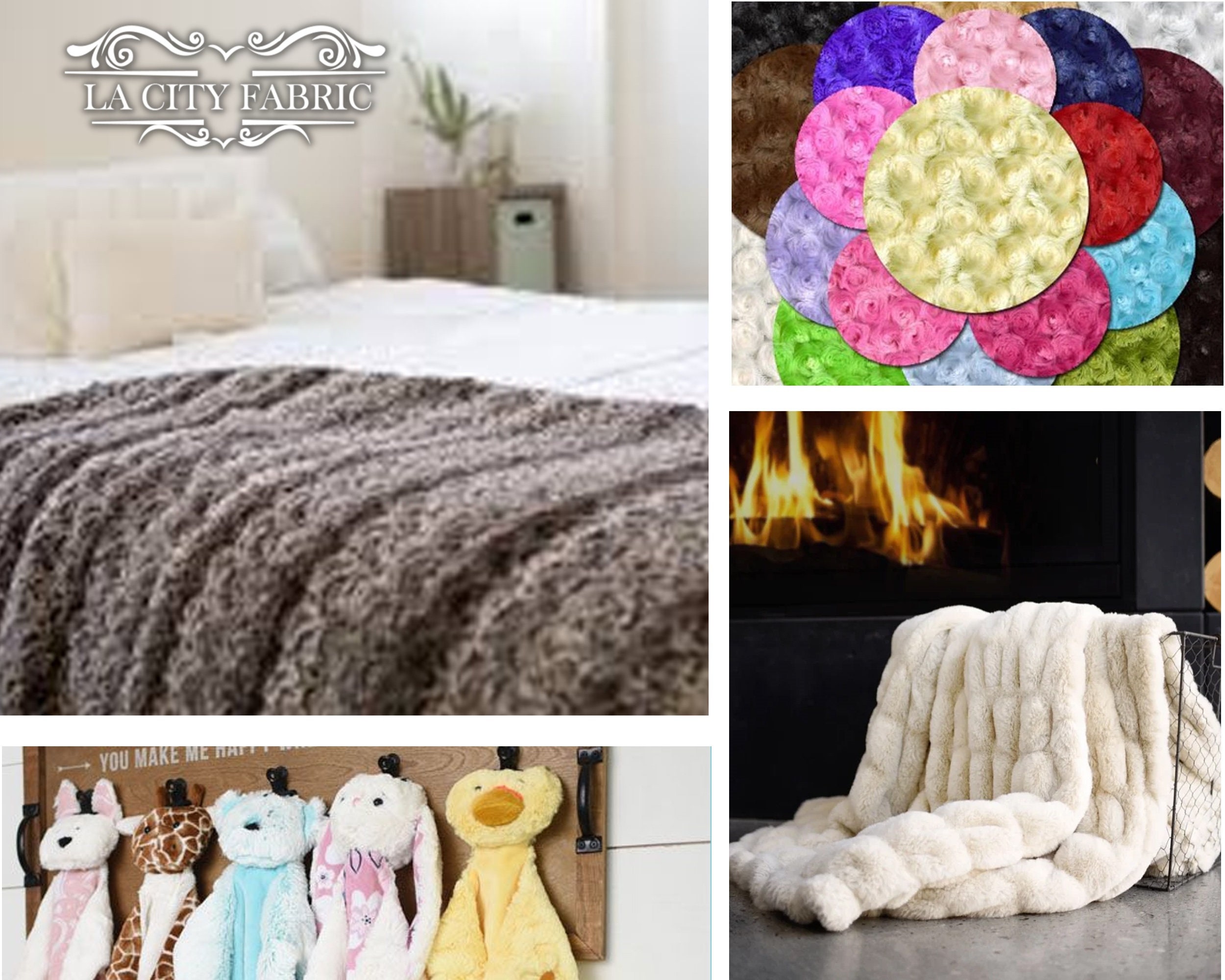 Rose Minky Fabric by the Yard | 58” Wide | Ultra Soft and Smooth - Etsy