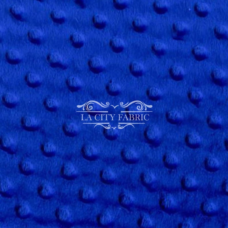 New Royal Blue Minky Fabric by the Yard / 4 Way Stretch Minky | Etsy