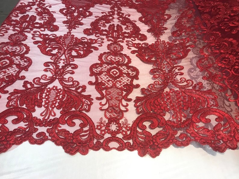 2019 Handmade Italian Design Mesh Lace Fabric Sold by the | Etsy