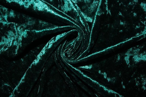 2019 Emerald by the Yard/stretch Crushed Velvet Fabric - Etsy