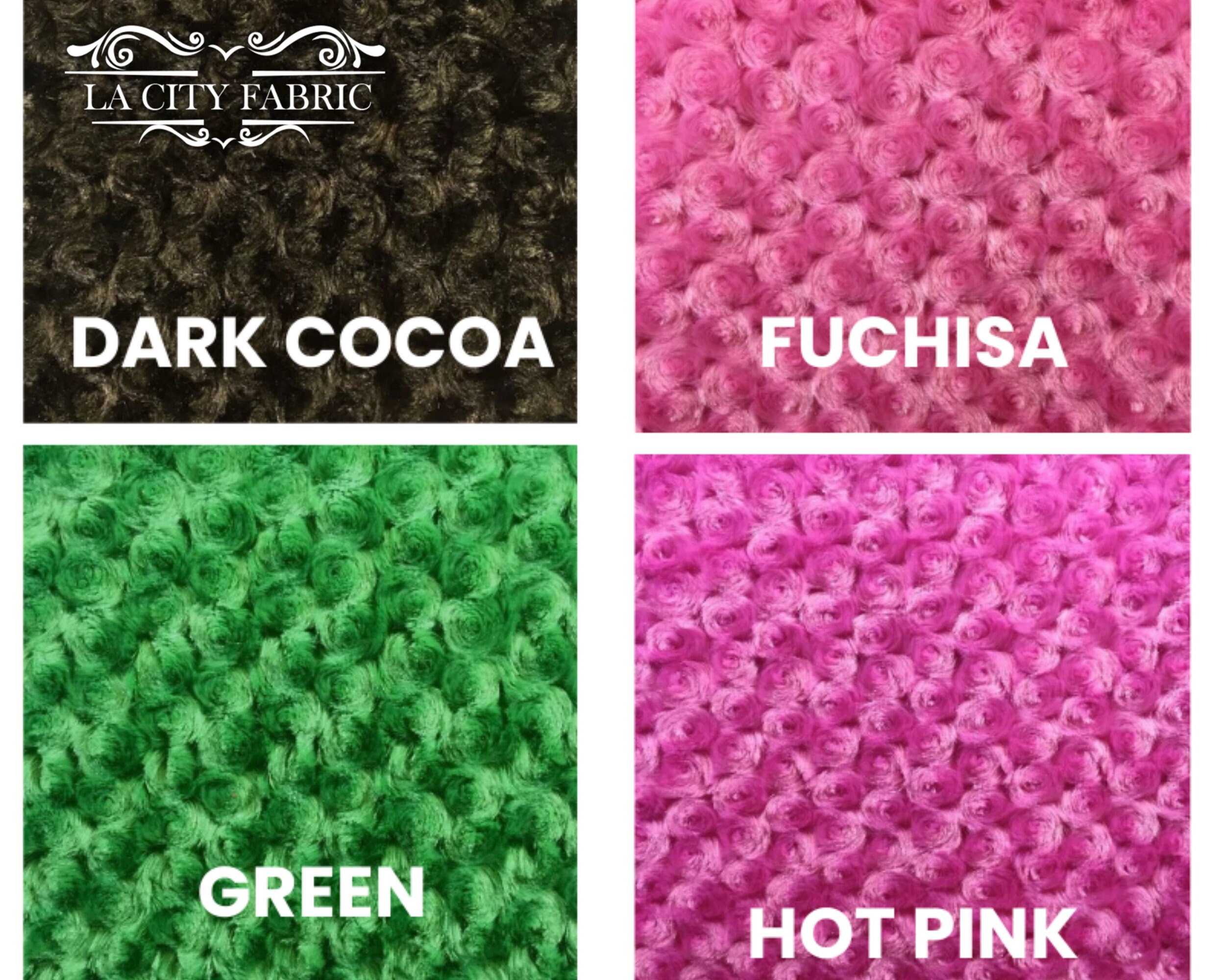 Rose Minky Fabric by the Yard 58 Wide Ultra Soft and - Etsy