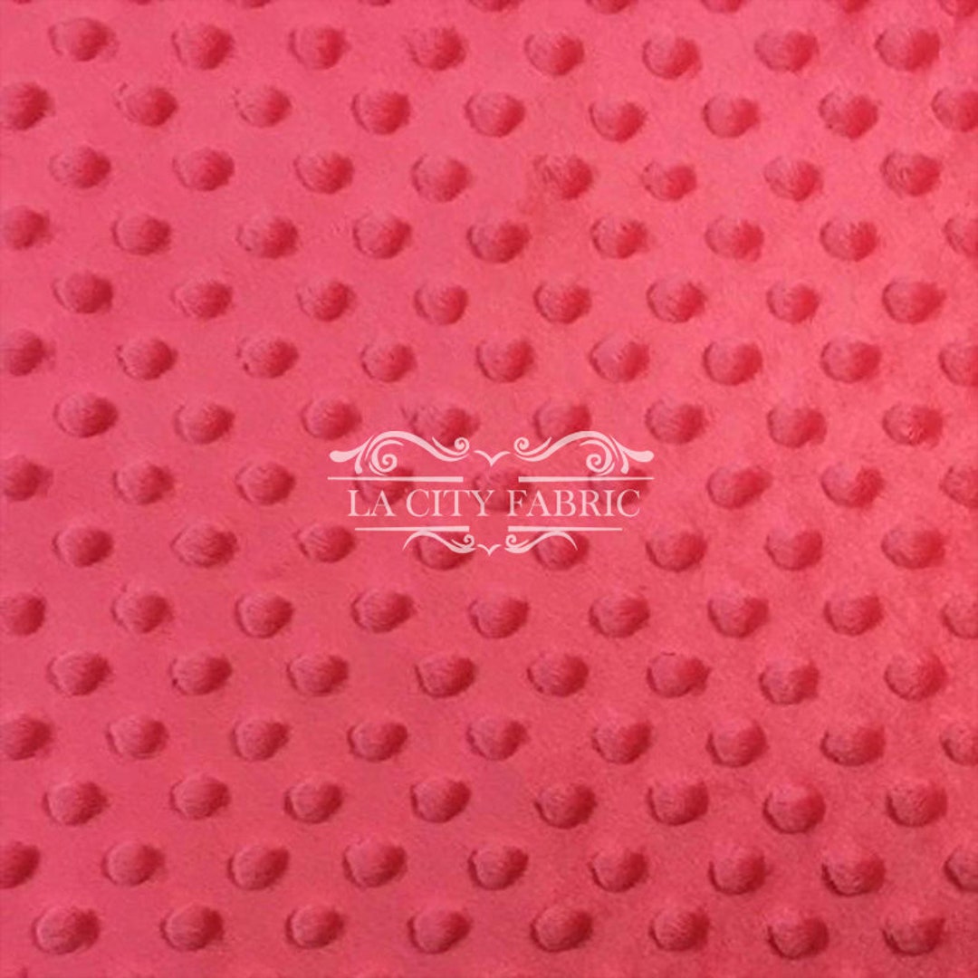 New Strawberry Minky Fabric by the Yard / 4 Way Stretch Minky Fabric ...