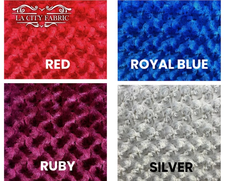 Rose Minky Fabric by the Yard 58 Wide Ultra Soft and - Etsy