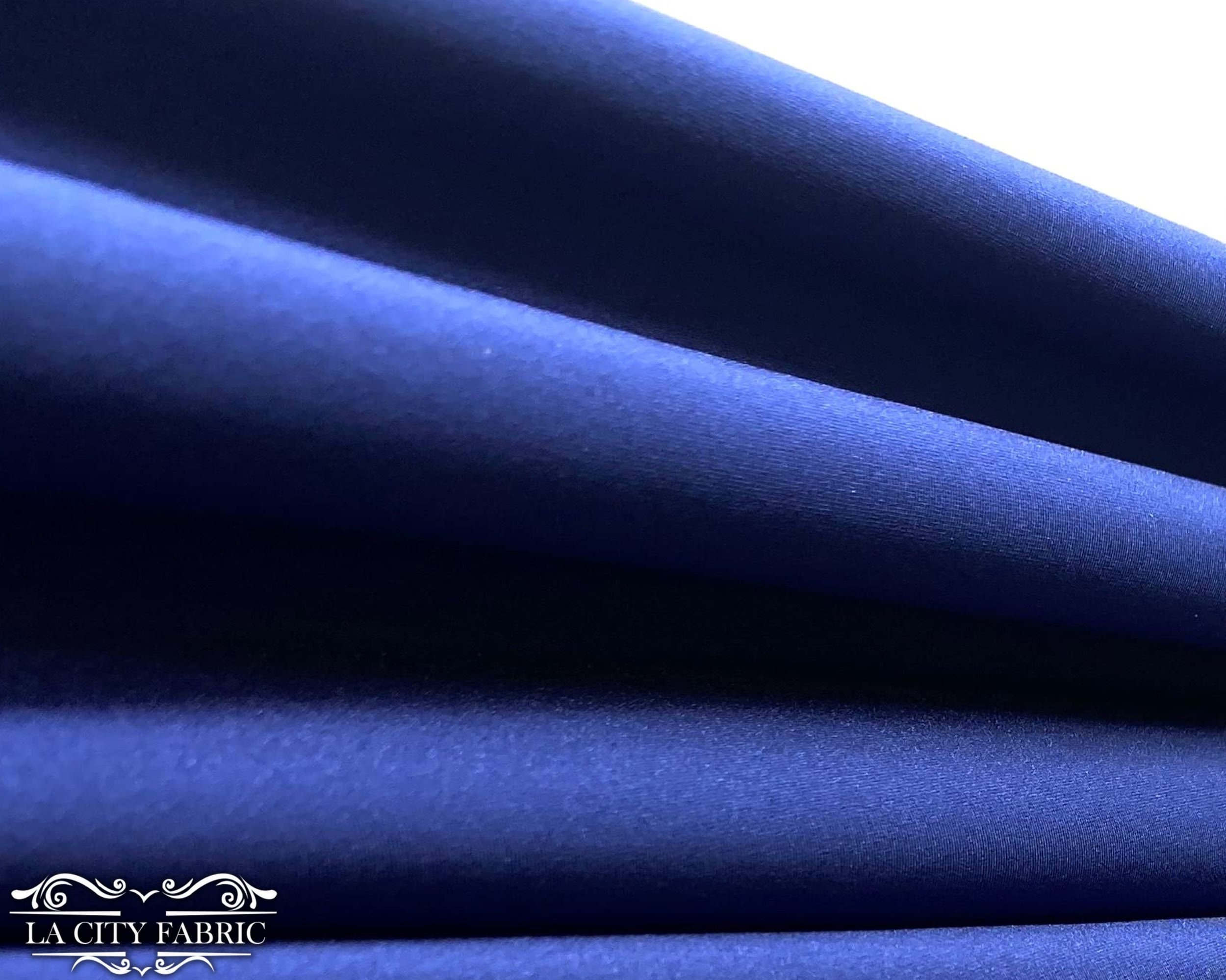 Navy Shiny 4 Way Stretch Nylon Spandex Fabric by the Yard - Etsy