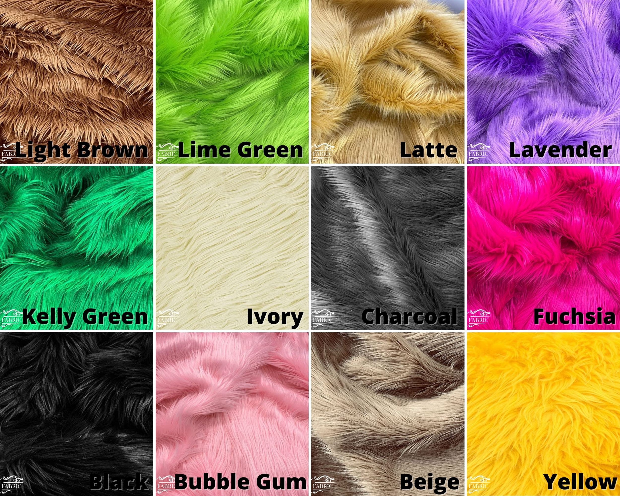 Charlotte Shaggy Fake Faux Fur Fabric by the Yard Long Pile - Etsy