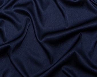 Navy Blue_ Medium High Quality Satin Fabric Sold by the Yard/ 60'' Wide ...