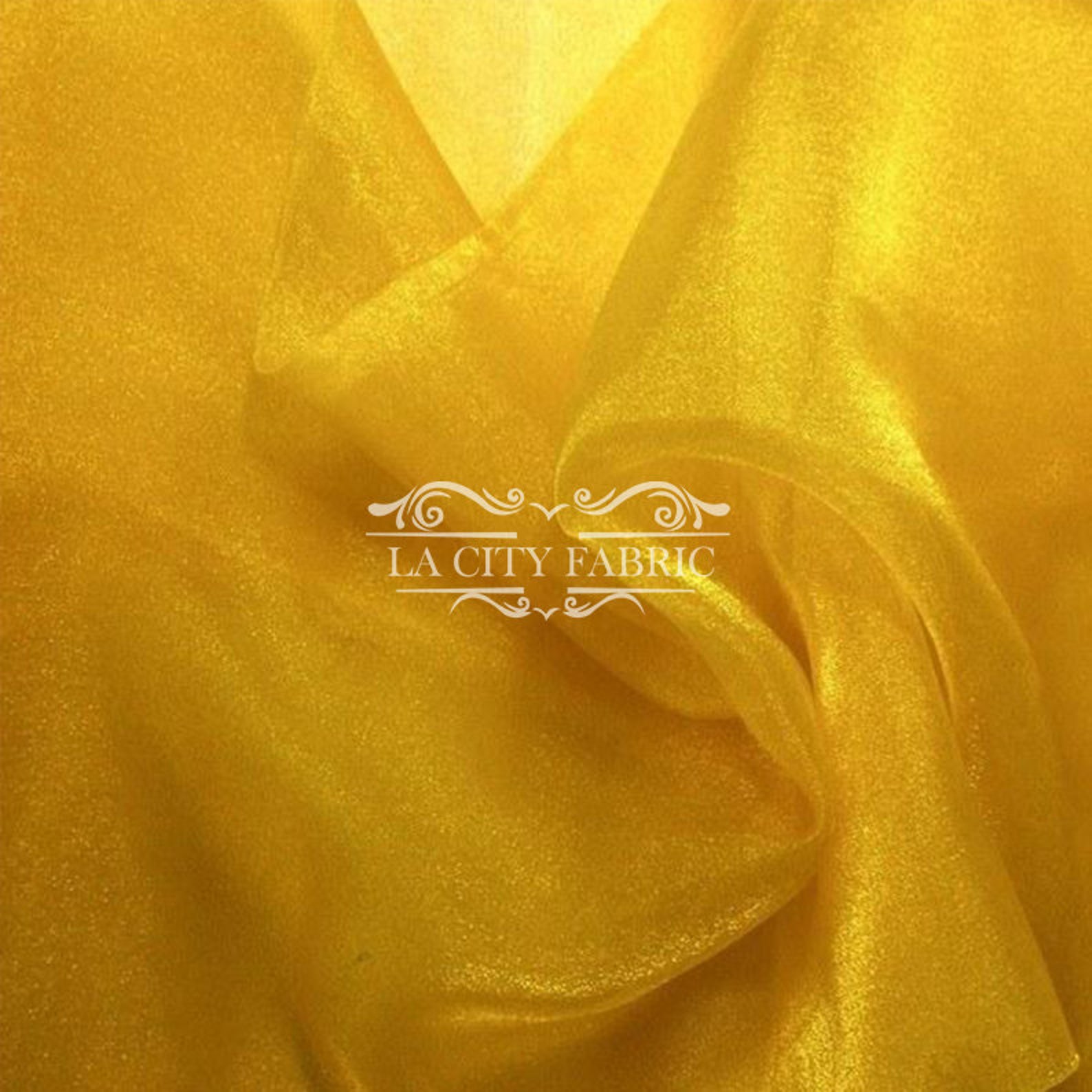 Luxury Gold Crystal Sheer Organza Fabric by the Yard | Etsy