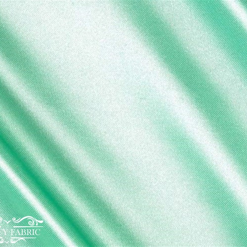Mint Green Fabric Bridal Satin Fabric Fabric by the Yard - Etsy