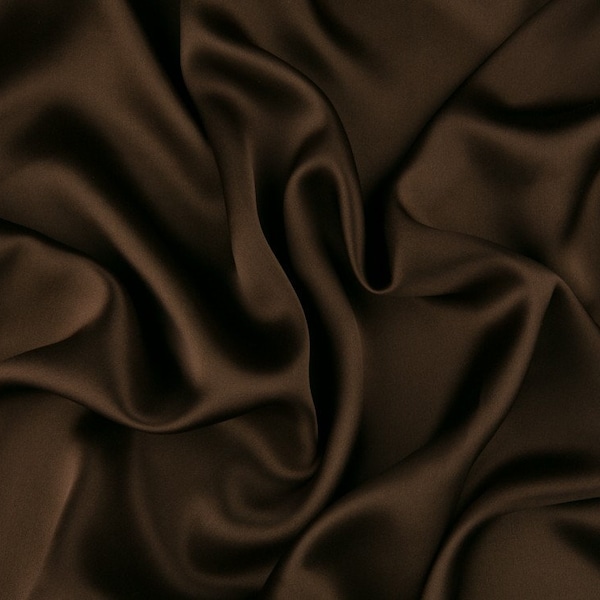 Brown Satin Dress - Etsy