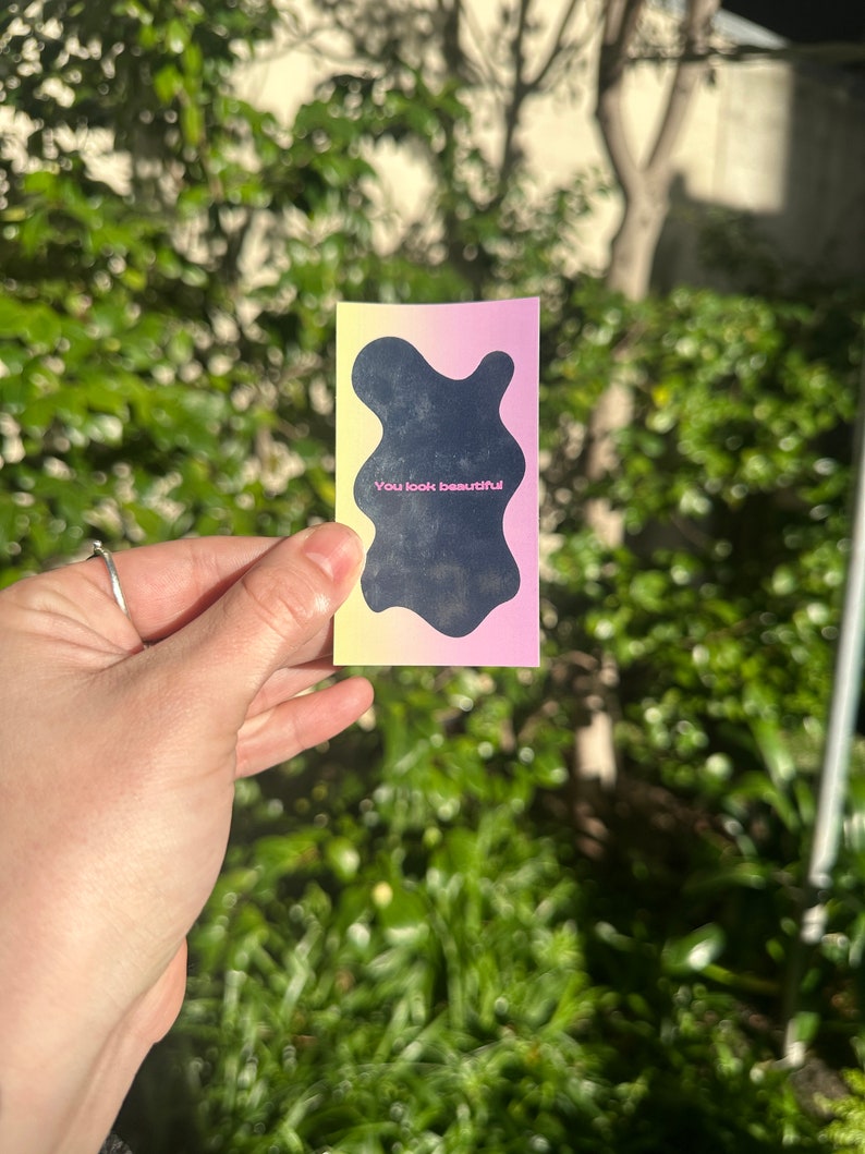 Mirror You Are Beautiful Sticker 3.5, Mirror Sticker, Shiny Sticker ...