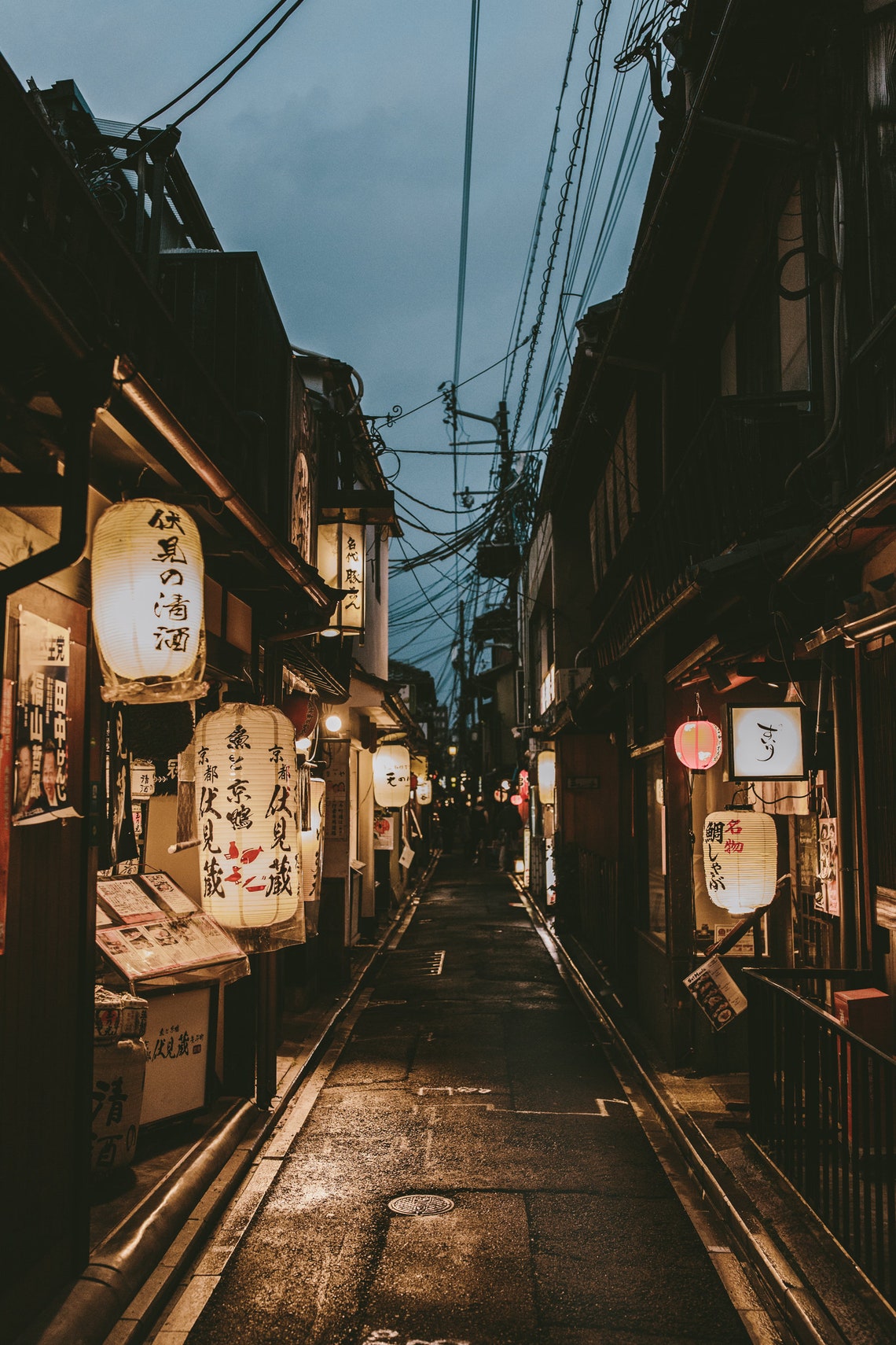 Kyoto Wall Art Japan Wall Art Kyoto Night Life Fine Art | Etsy