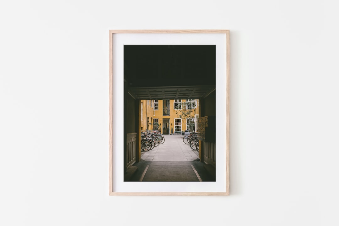 Copenhagen Bike Life Art Print: Minimalist Scandinavian Wall Decor - Etsy