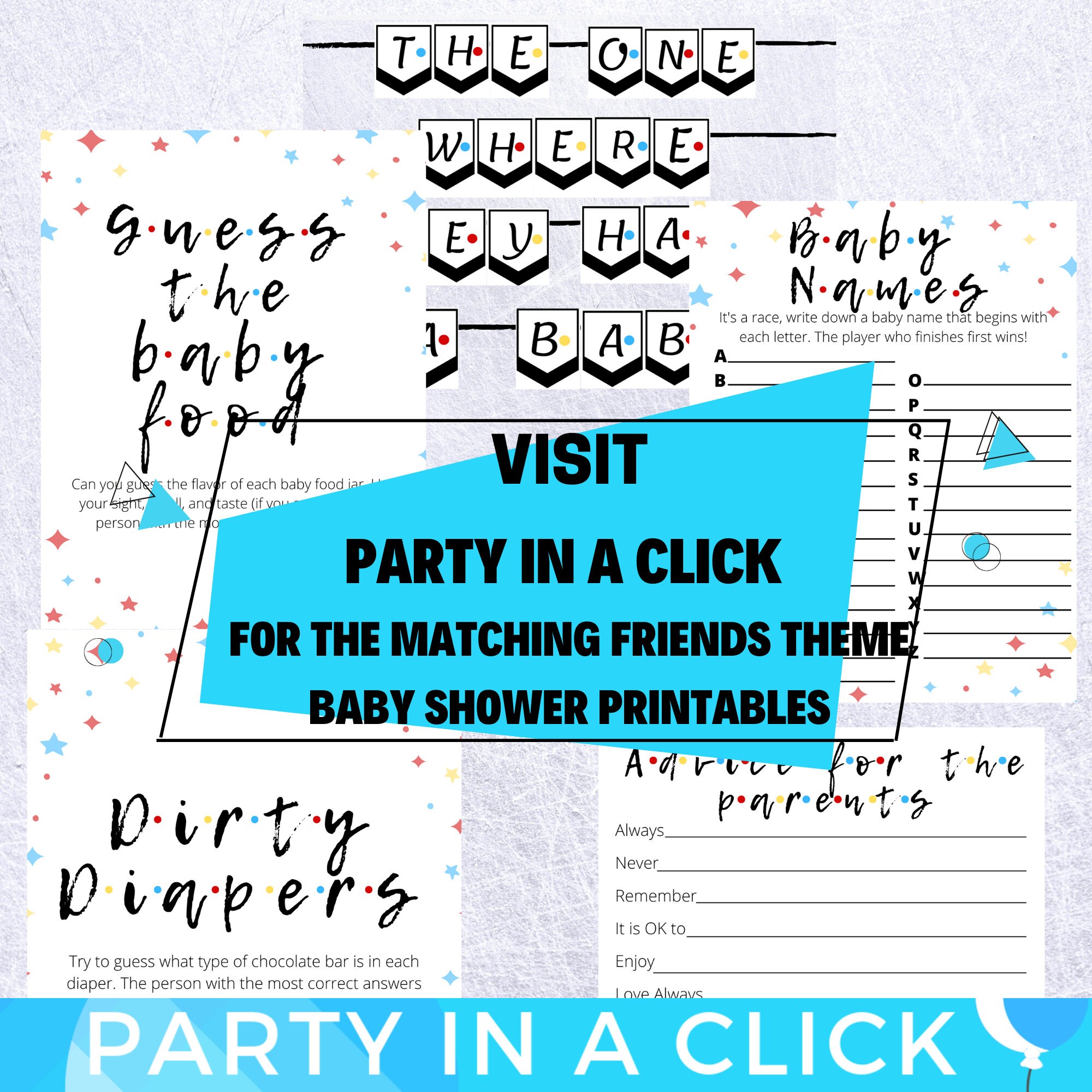 Friends Themed Baby Shower Banner | the One Where They Have A Baby ...