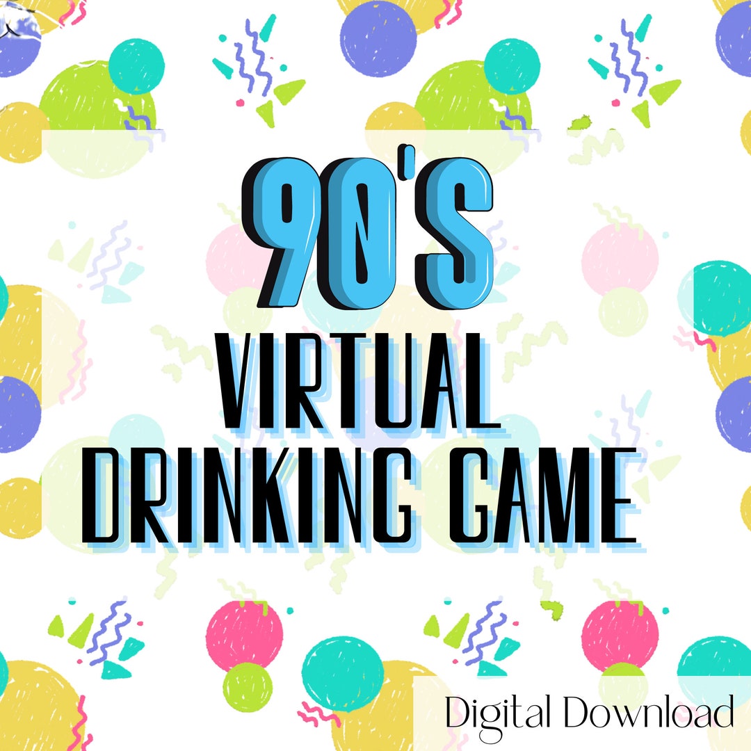90s Themed Party Drinking Gamevirtual Party Zoom Party Etsy 90s-themed-party-drinking-gamevirtual-party-zoom-party-etsy