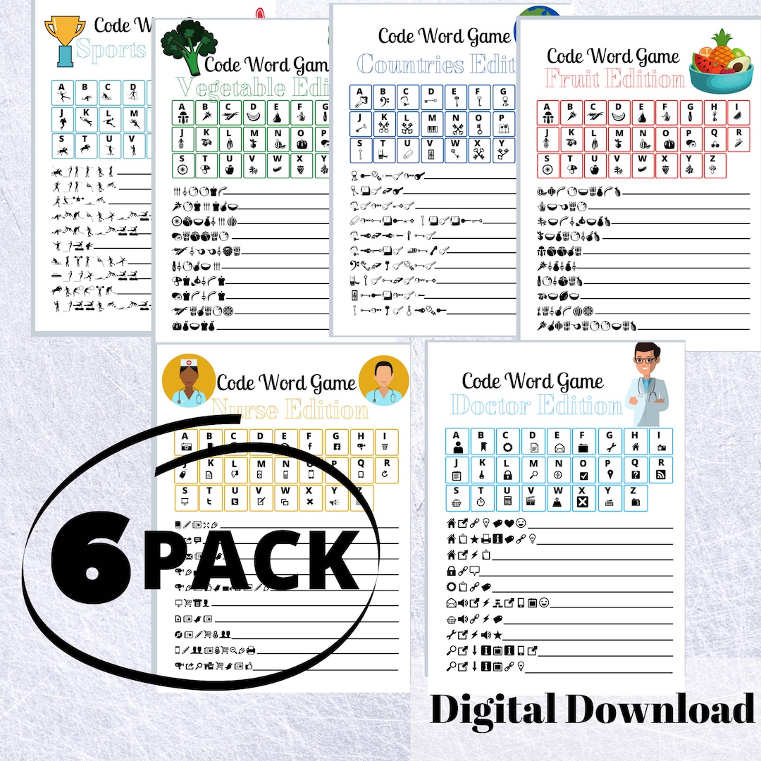 Printable Games for Kids | Word Scramble Games| Print at Home Games for ...