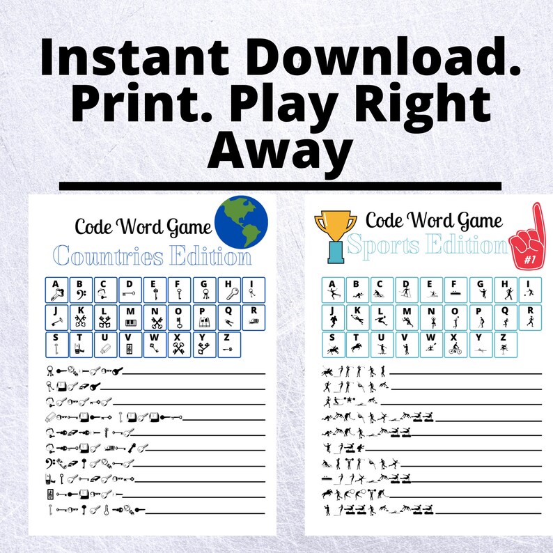 Printable Games for Kids | Word Scramble Games| Print at Home Games for ...