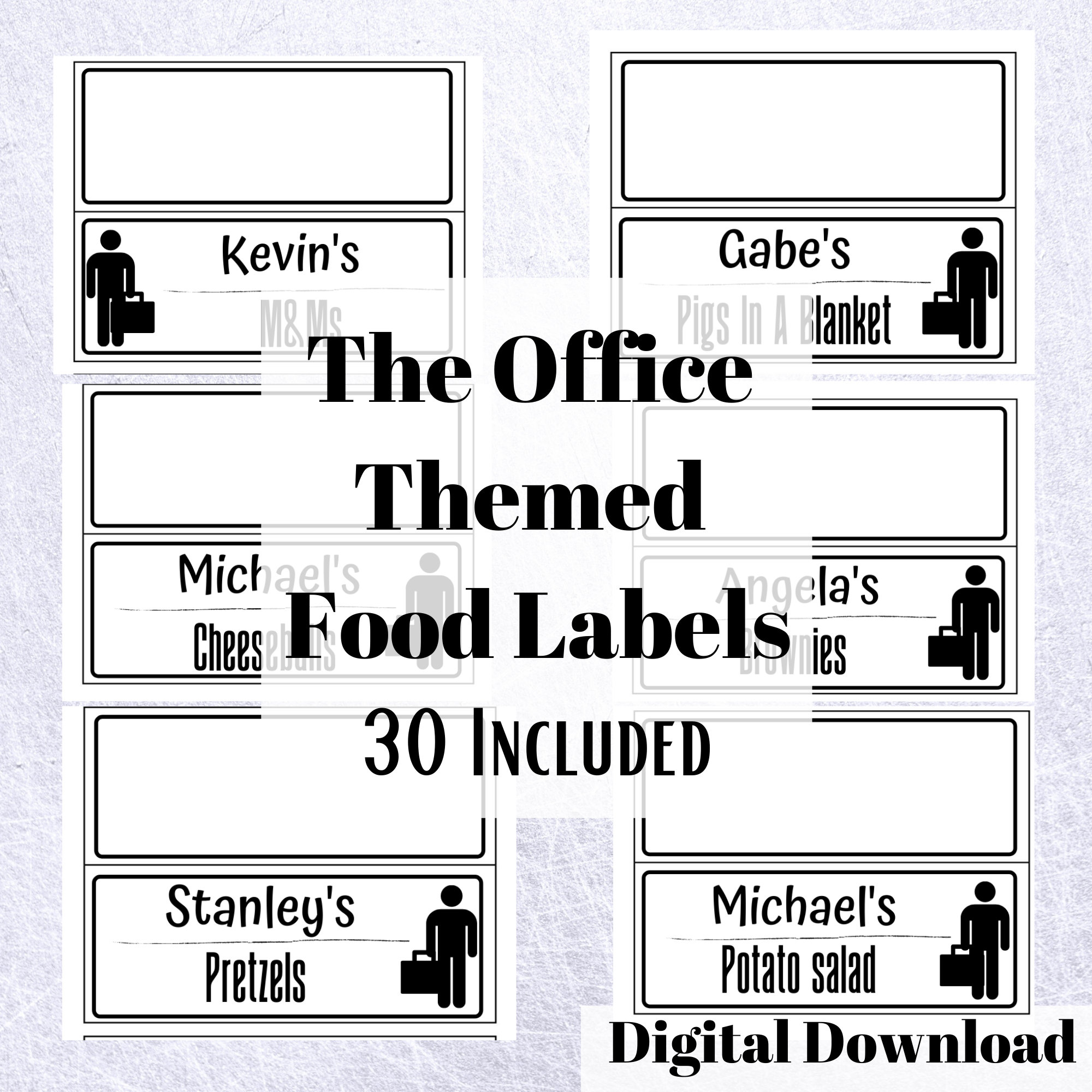 The Office Themed Food Labels Printable | the Office Theme Party ...