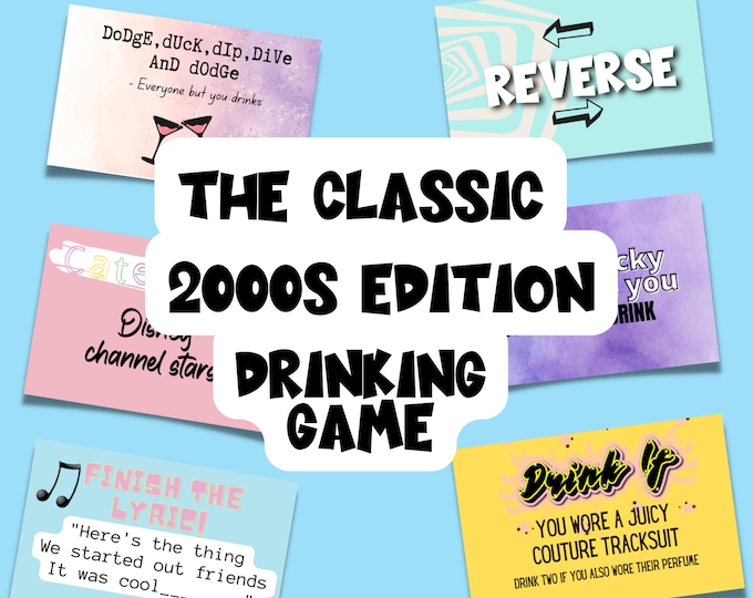 2000s Party | 2000 Theme Y2K Party Game | Y2K Drinking Games and Y2k ...