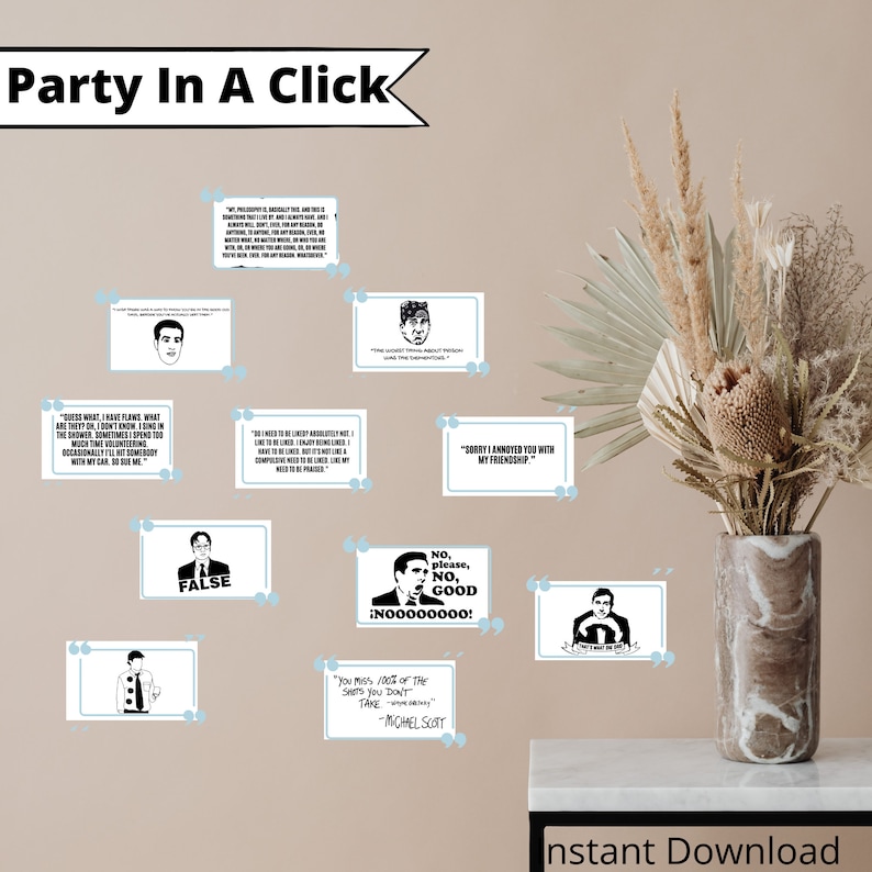 The Office Themed Decoration Printable Quotes the Office - Etsy