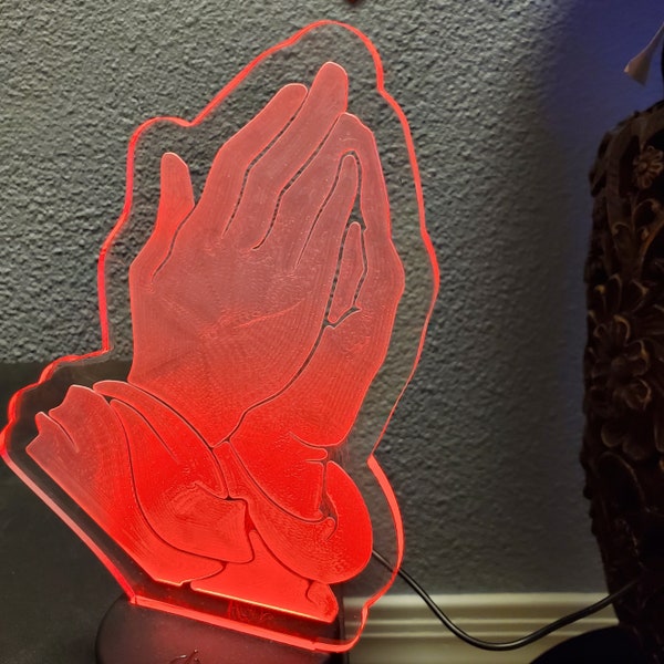 Praying Hands Night Light - Etsy