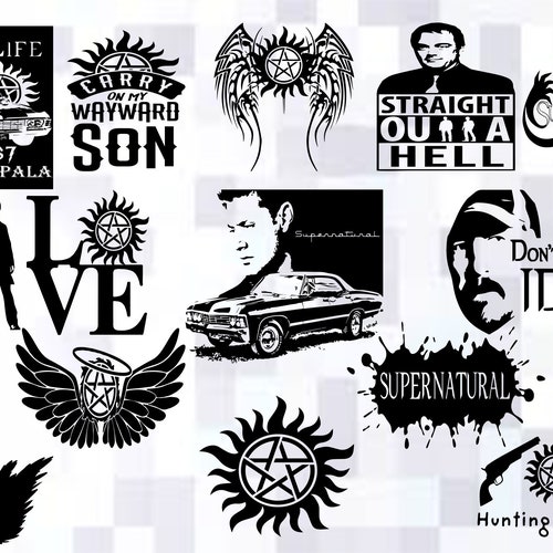 Supernatural Super Bundle SVG Pngtv Series SVG Pngbundle | Etsy