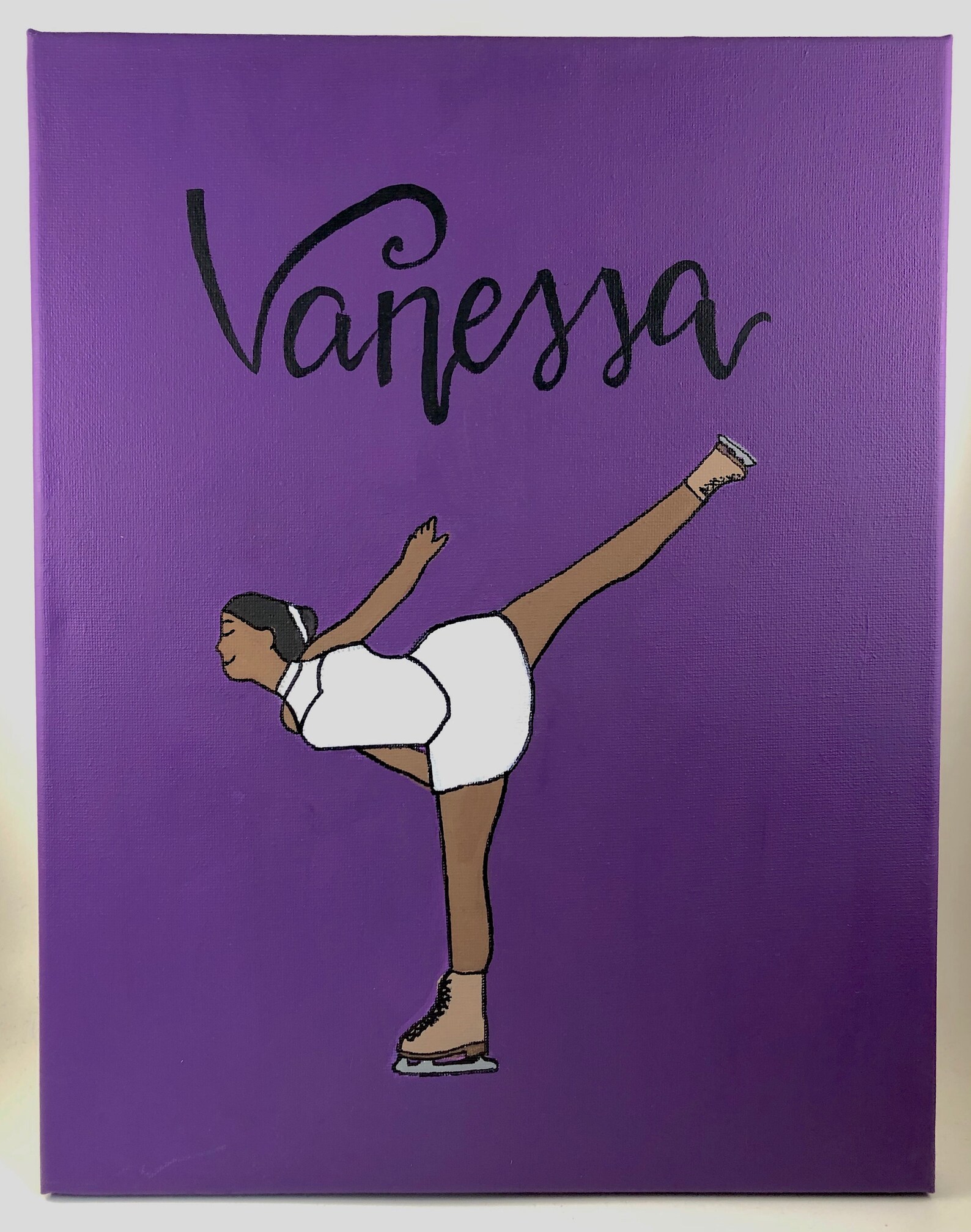 Figure Skater Canvas Sketch, DIY Paint, Paint Party, Personalized, Gift ...