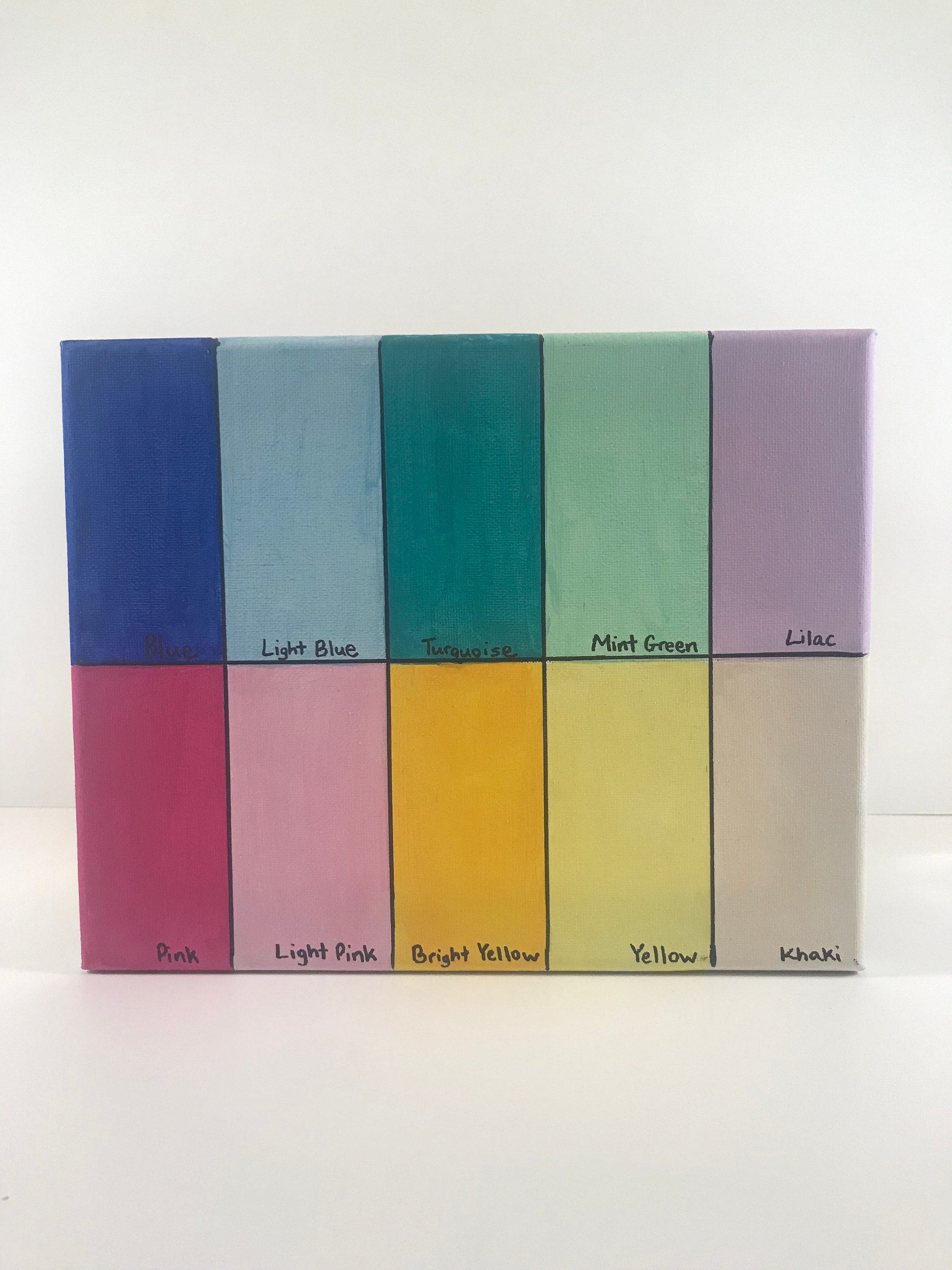 Pretty Floral Border Canvas Sketch, DIY Paint, Paint Party ...