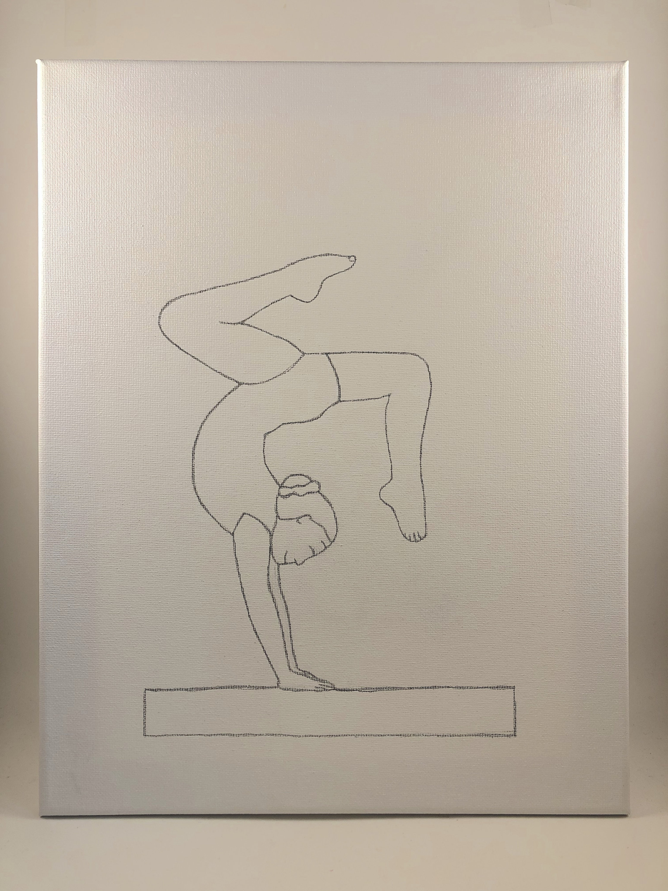 Gymnastics Canvas Sketch, DIY Paint, Paint Party, Customizable, Room ...