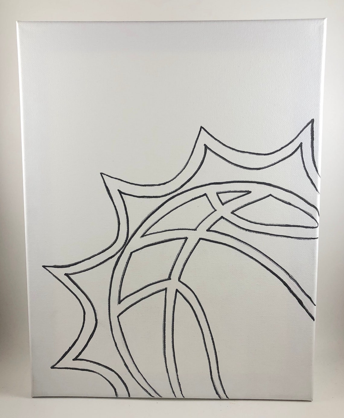 Basketball Canvas Sketch, DIY Paint, Paint Party, Customizable, Room ...