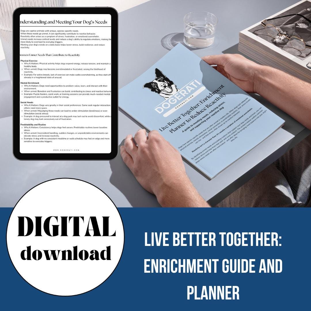 Dog Enrichment Planner – Printable & Digital Workbook, Enrichment Guide ...
