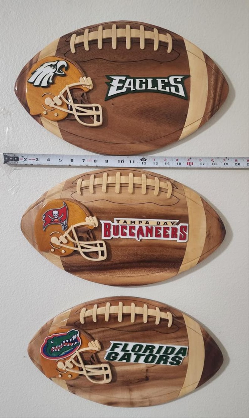 Handcrafted Volunteers Football Wooden Wall Art - Etsy