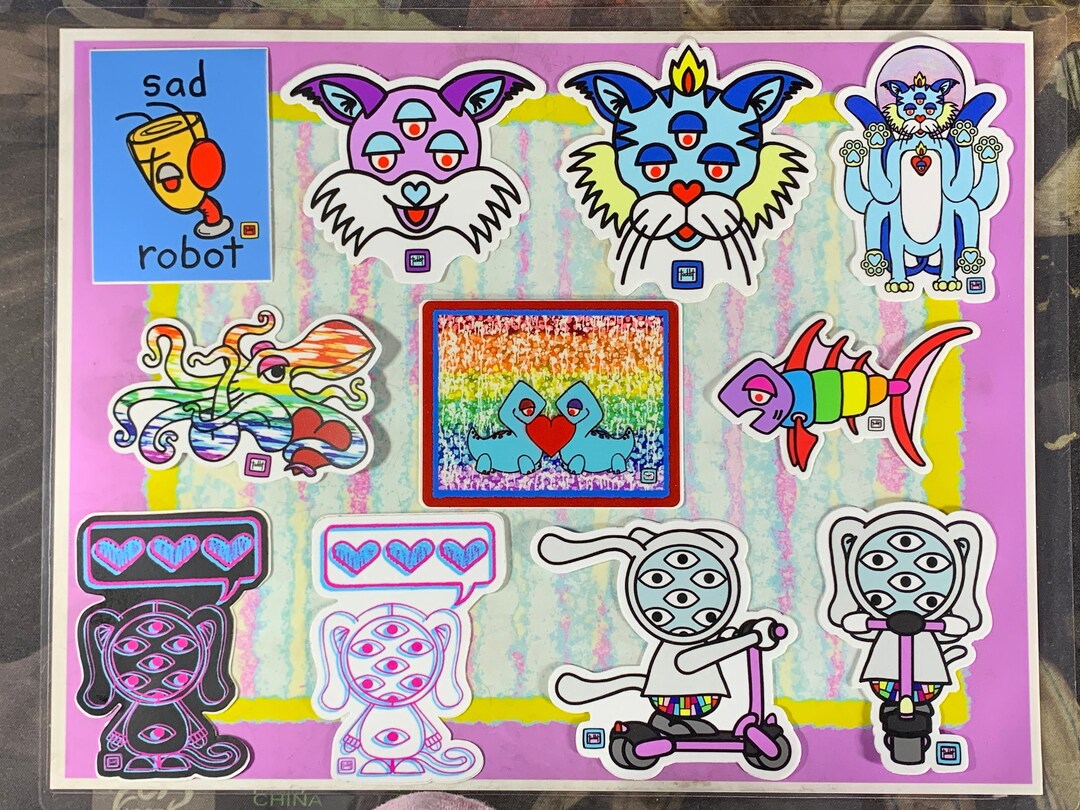 A Complete Set of Eleven 3 Heavy Duty Vinyl STICKERS by - Etsy