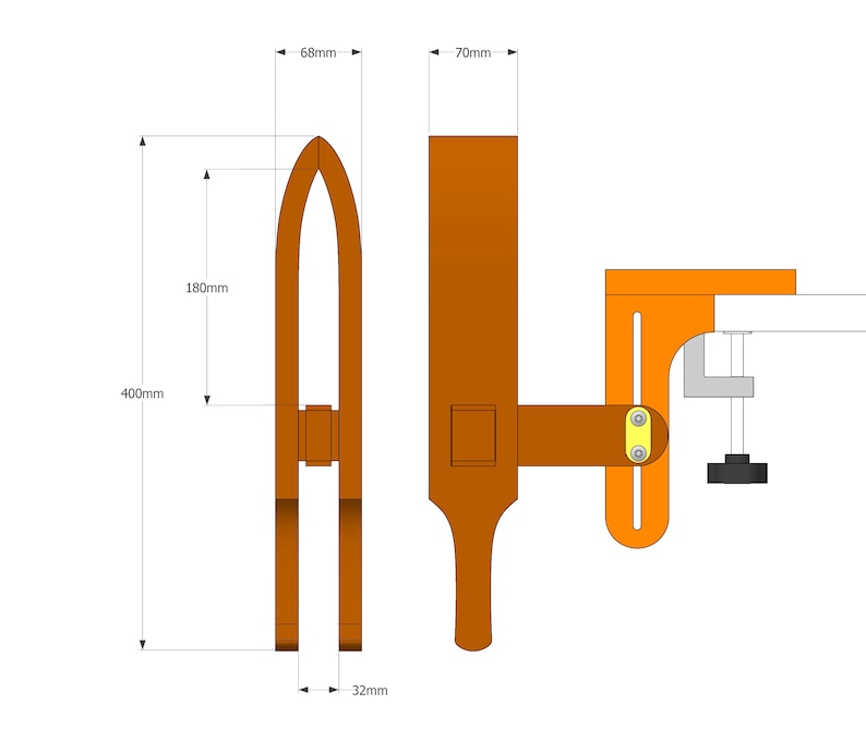 Table Pony walnut - Etsy