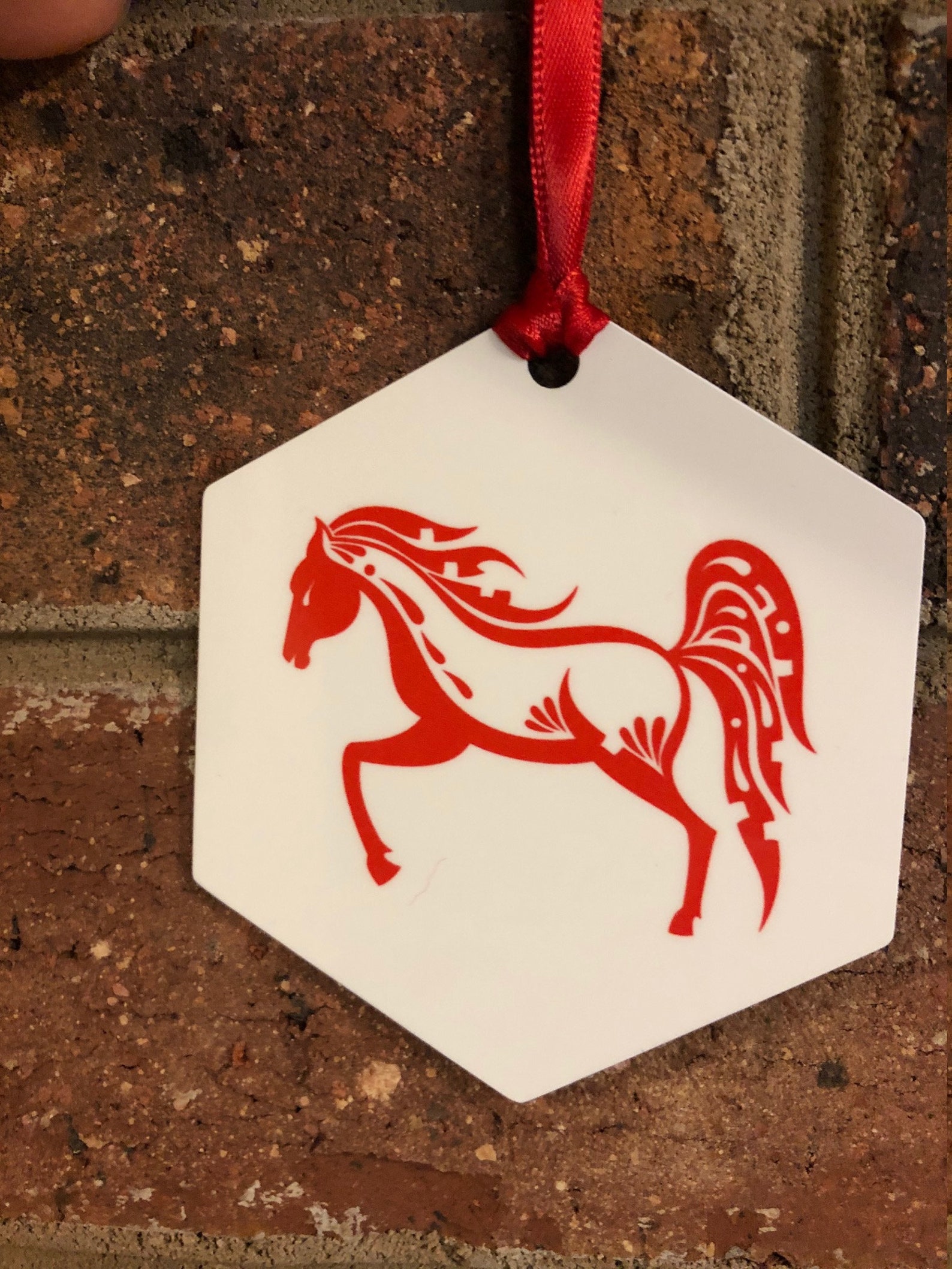 Longmire Henry Standing Bear Red Pony Aluminum Christmas Ornament ...