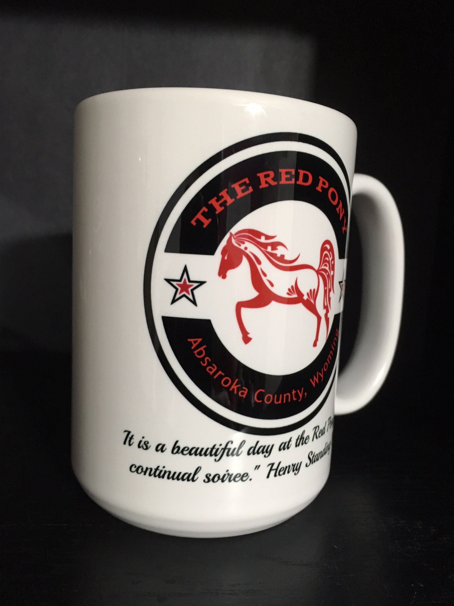 The Red Pony Ceramic 15oz Mug Inspired by the Longmire Television Show ...