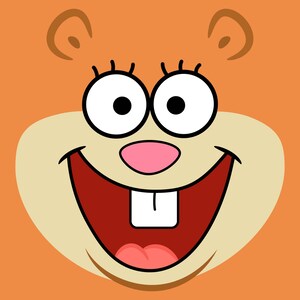 Sandy cheeks for vinyl cricut svg pdf eps png clipart cut | Etsy