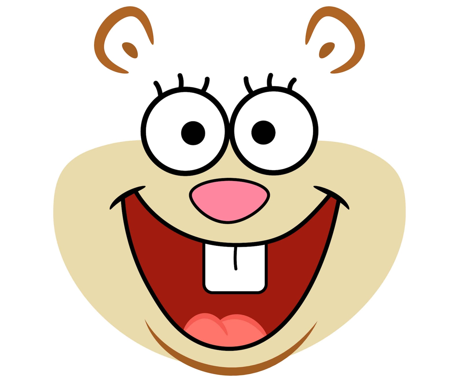 Sandy cheeks for vinyl cricut svg pdf eps png clipart cut | Etsy