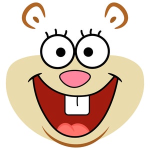 Sandy cheeks for vinyl cricut svg pdf eps png clipart cut | Etsy