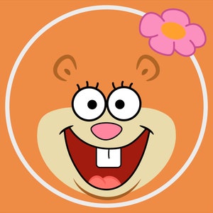 Sandy cheeks for vinyl cricut svg pdf eps png clipart cut | Etsy