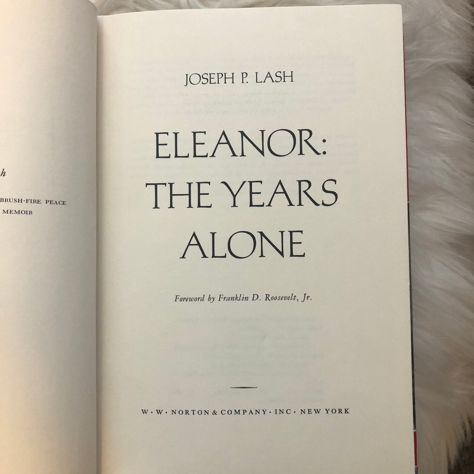 Eleanor: the Years Alone Biography by Joseph P. Lash - Etsy