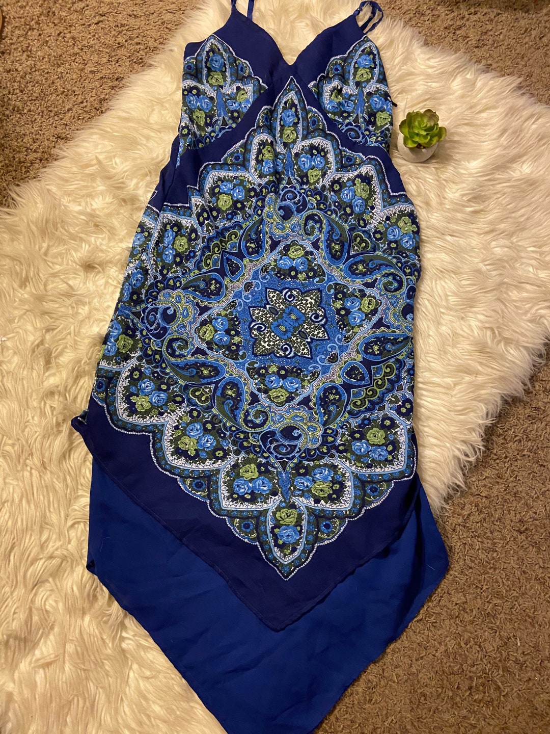 Vintage 2000s Wanted Slip Handkerchief Dress - Etsy