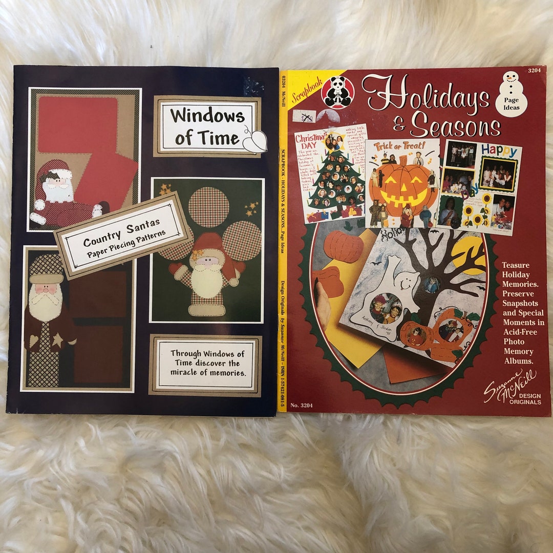 Vintage 90s Holiday/christmas Scrapbooking Leaflets/booklets - Etsy