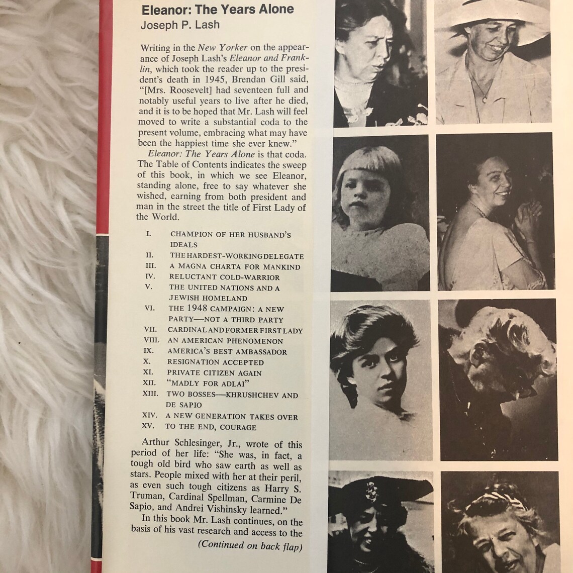Eleanor: the Years Alone Biography by Joseph P. Lash - Etsy